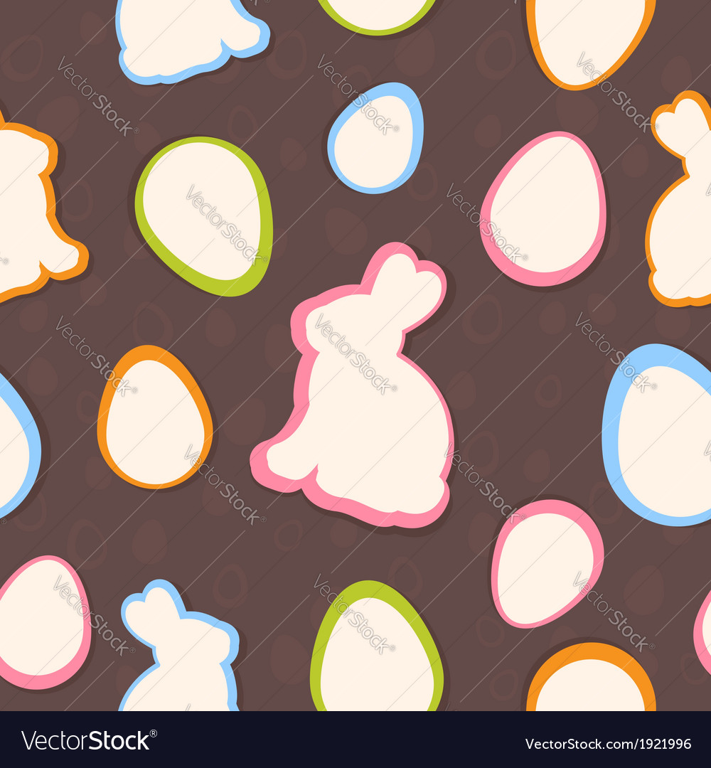 Easter seamless pattern Royalty Free Vector Image