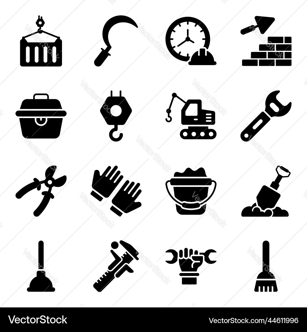 International labor day and industry tool icon Vector Image