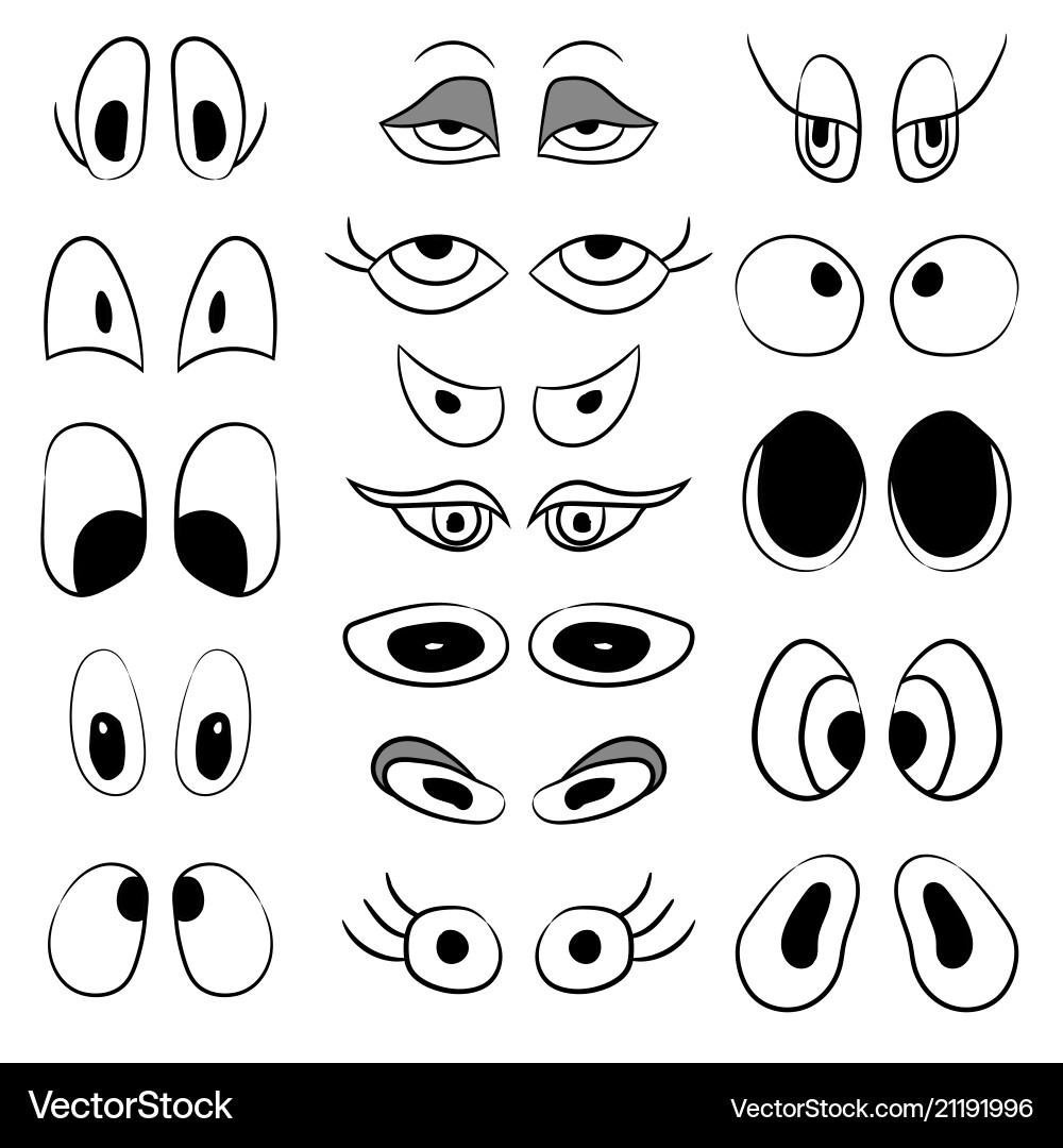 Pair Of Eyes Drawing Cartoon at Tena Burns blog