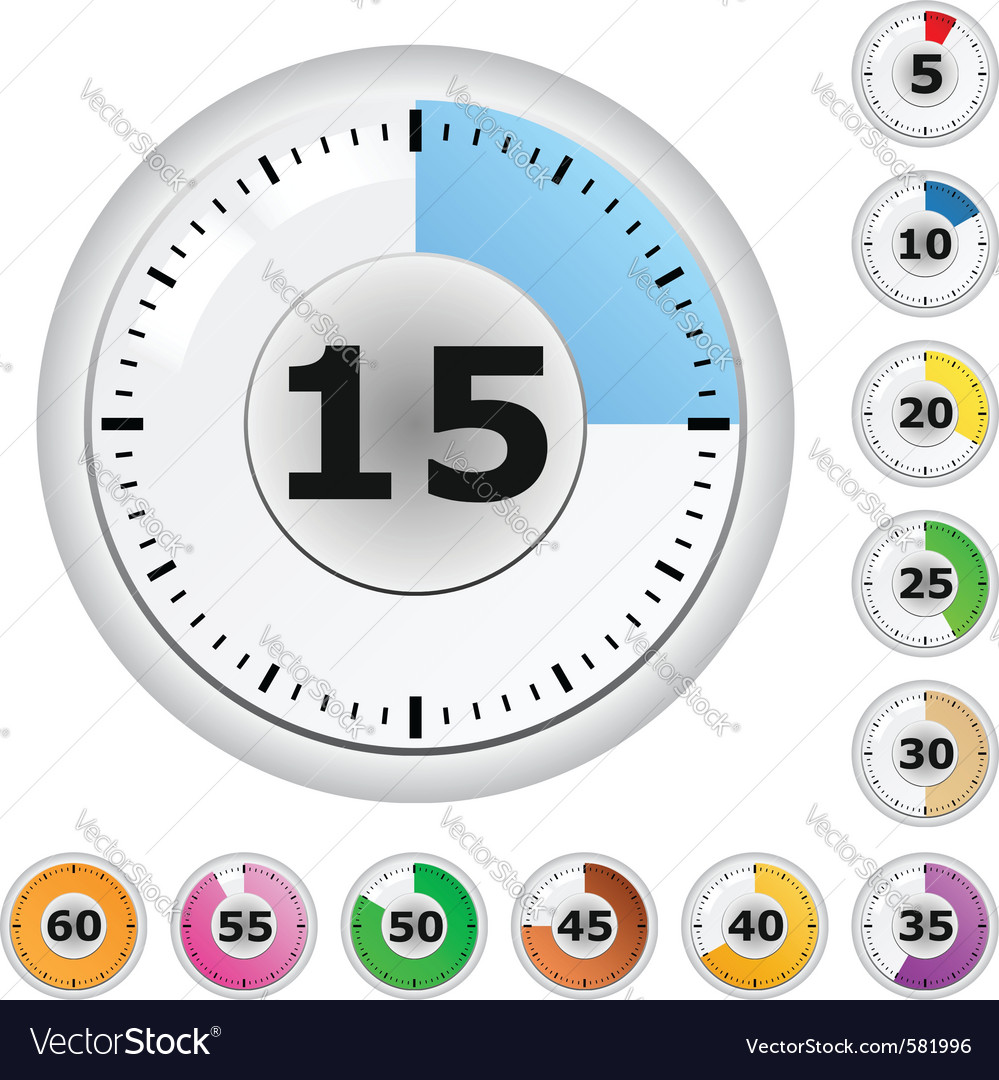 Timers Royalty Free Vector Image - VectorStock