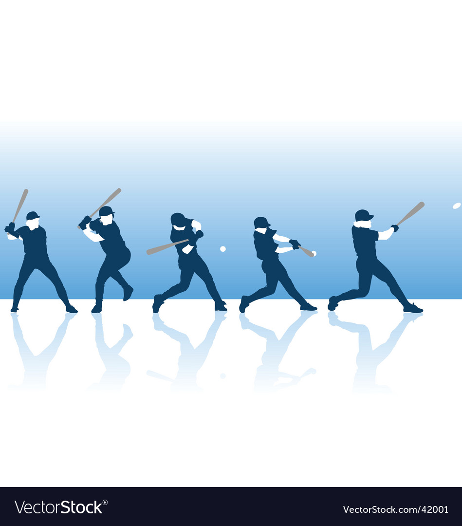 Baseball hit Royalty Free Vector Image - VectorStock