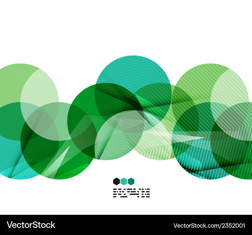 Bright green geometric modern design template Vector Image