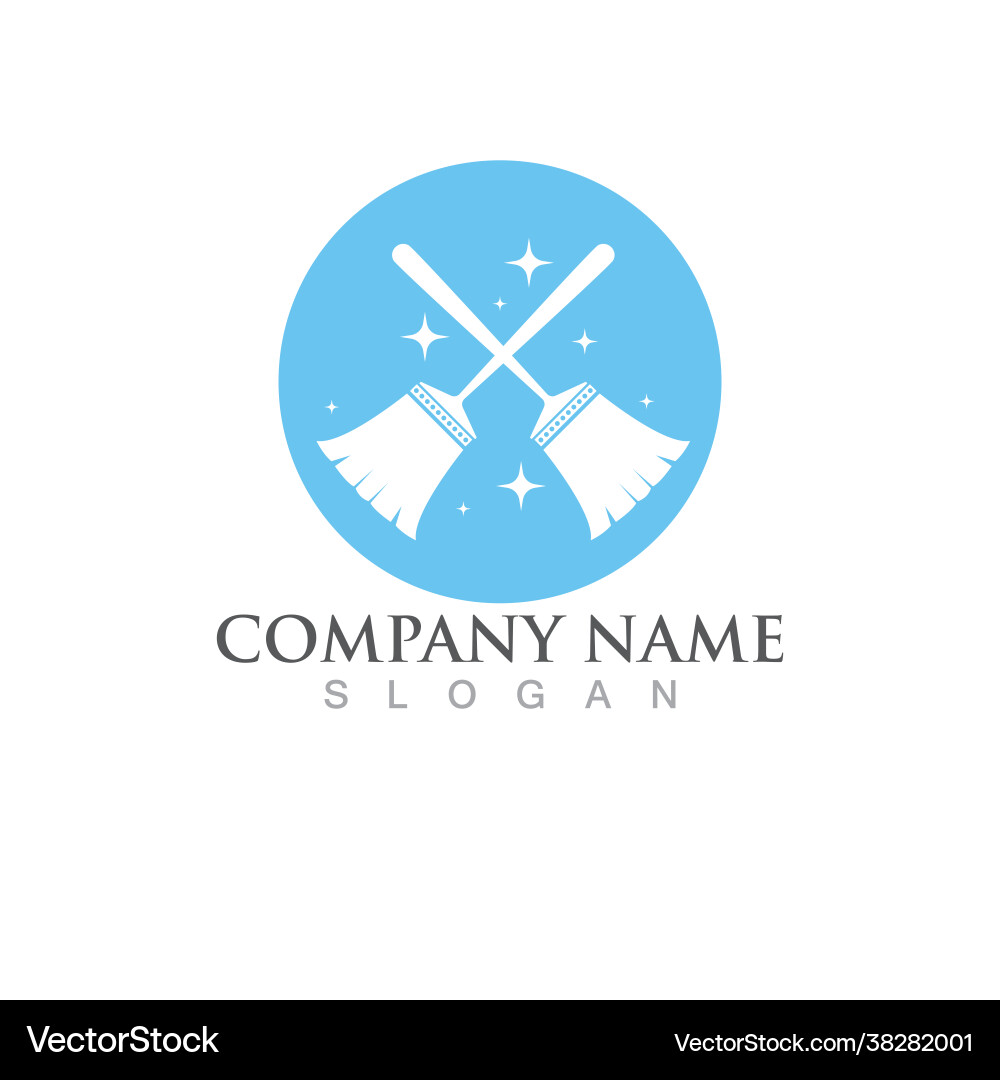 Cleaning logo and symbol Royalty Free Vector Image