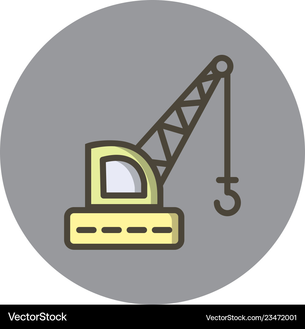 Crane icon Royalty Free Vector Image - VectorStock