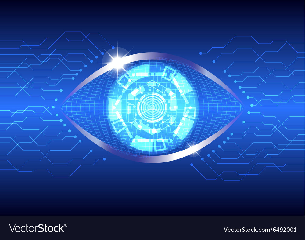 Eye technology Royalty Free Vector Image - VectorStock