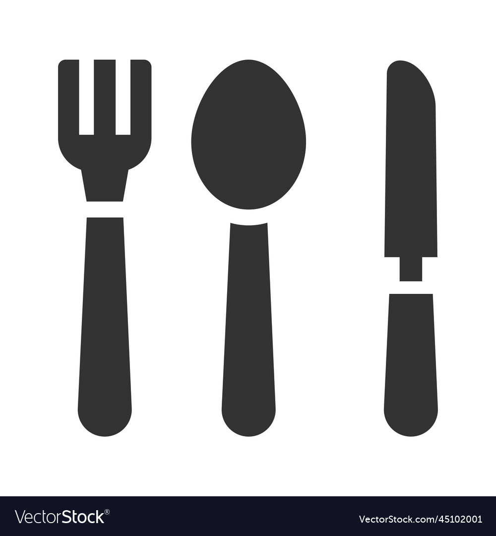 Fork knife spoon icon Royalty Free Vector Image