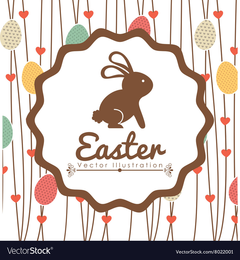 Happy easter design Royalty Free Vector Image - VectorStock