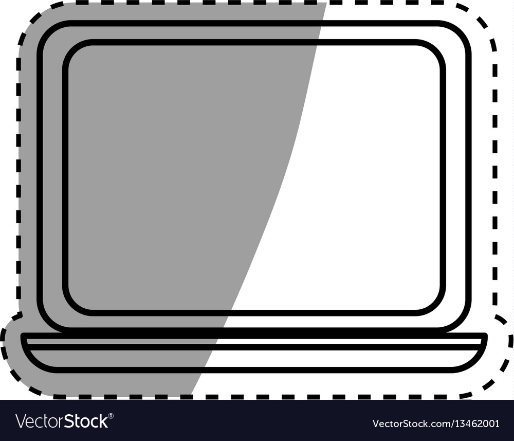 Laptop pc technology Royalty Free Vector Image