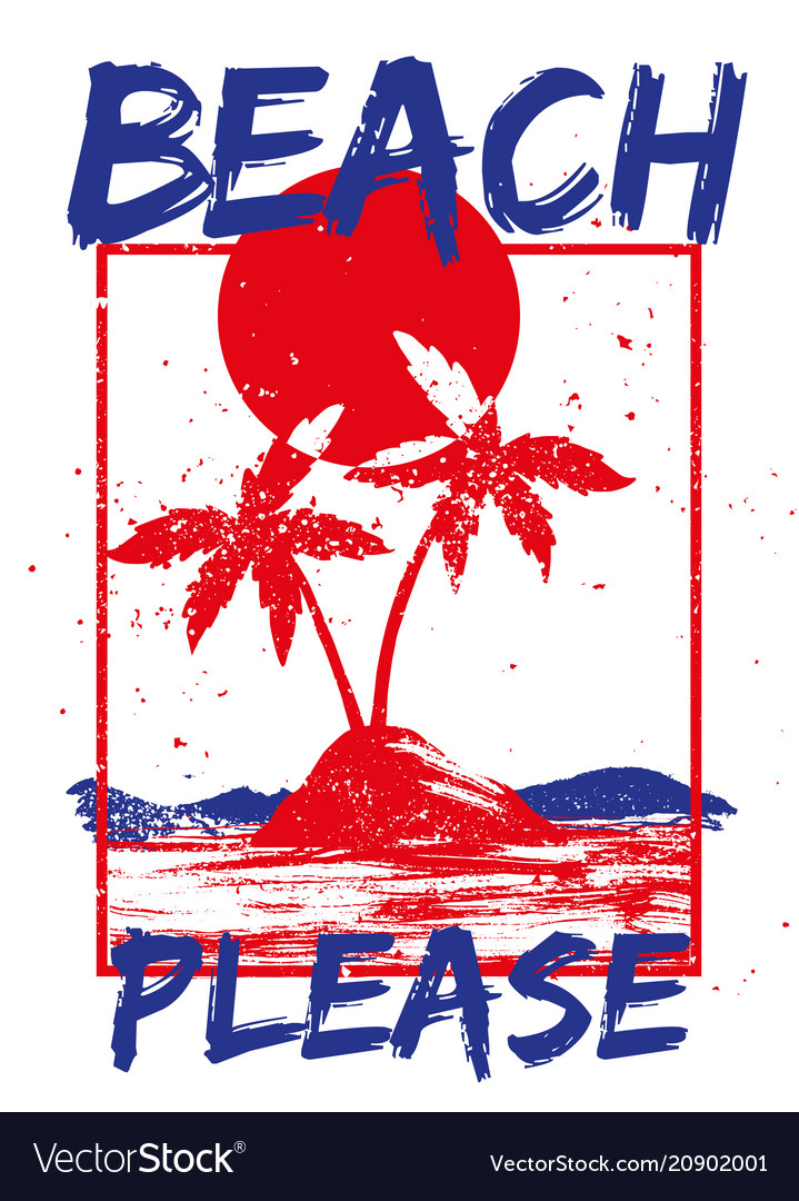 Pattern palms california Royalty Free Vector Image