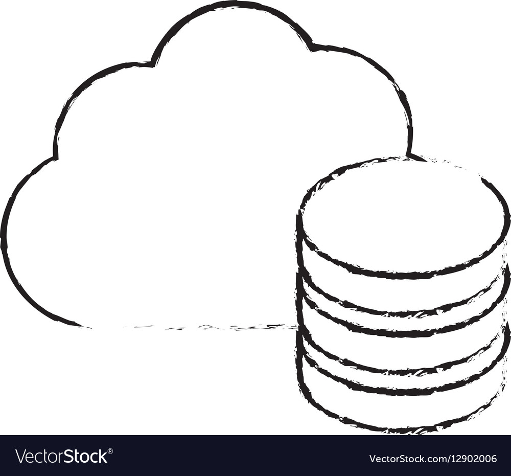 Figure database optimization server banner icon Vector Image