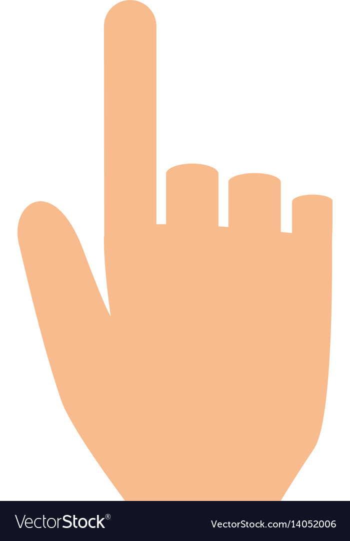 Hand human pointer icon Royalty Free Vector Image