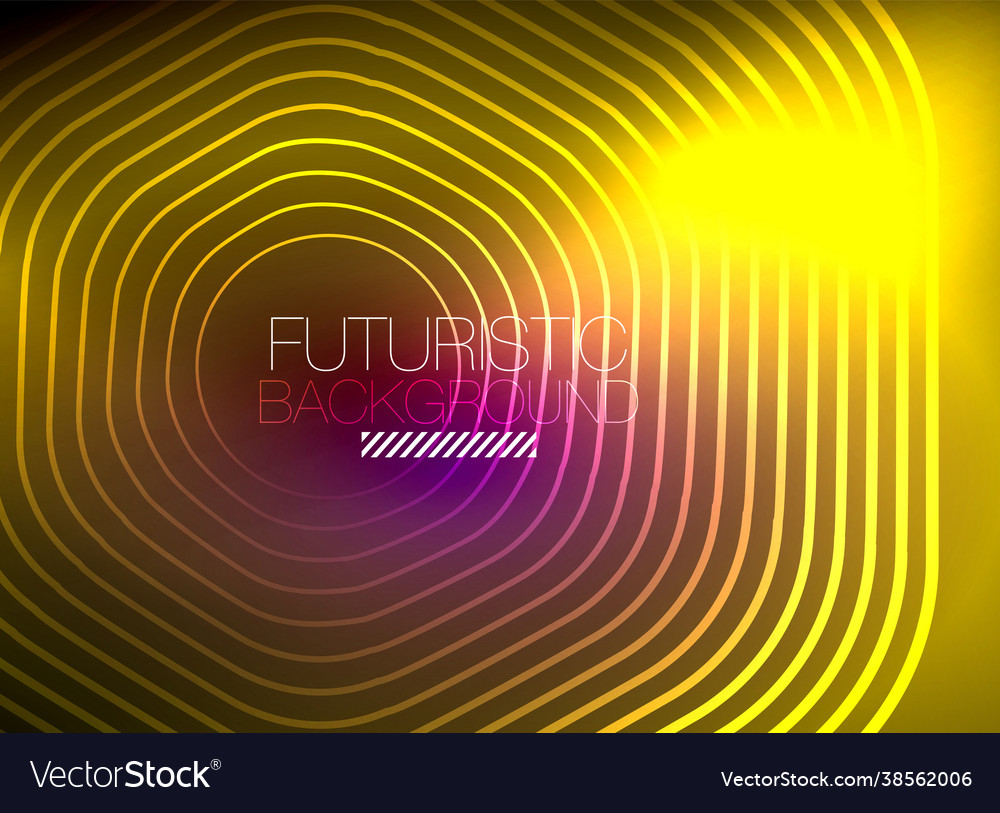 Neon color square shape lines abstract background Vector Image
