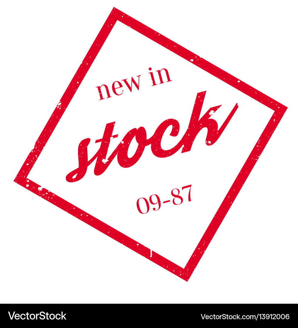 New in stock rubber stamp Royalty Free Vector Image