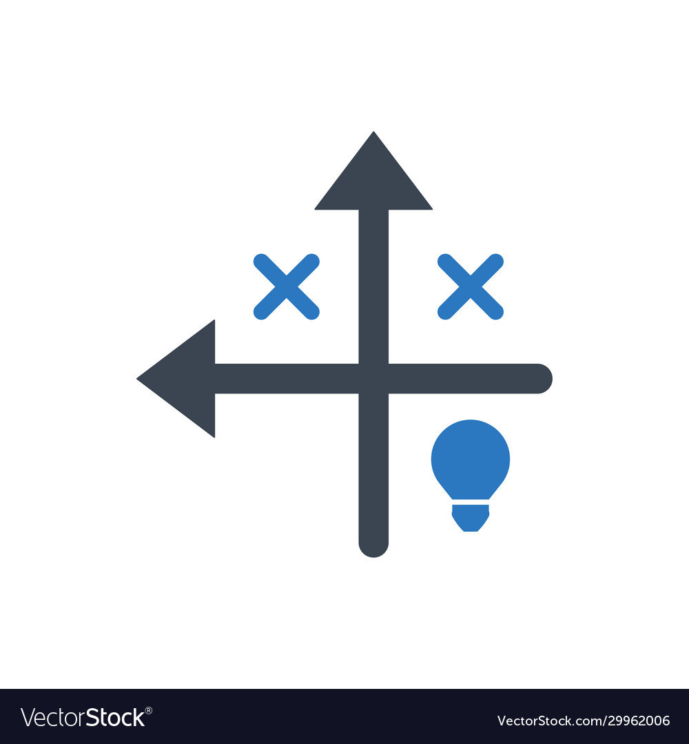 Tactical solution icon Royalty Free Vector Image