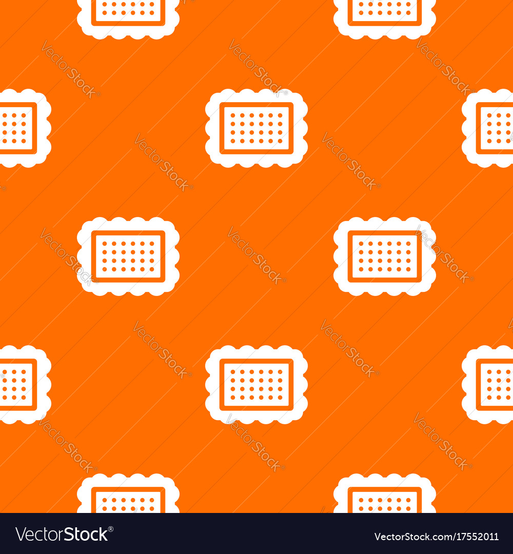 Cookie pattern seamless Royalty Free Vector Image