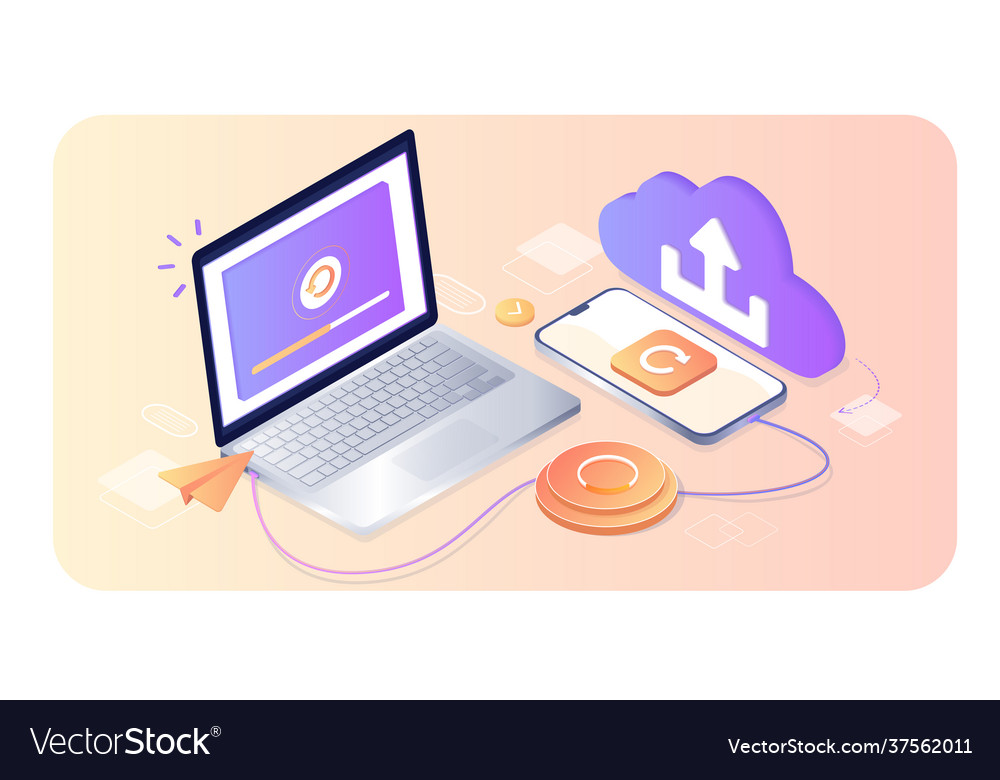 Data set process classification database Vector Image