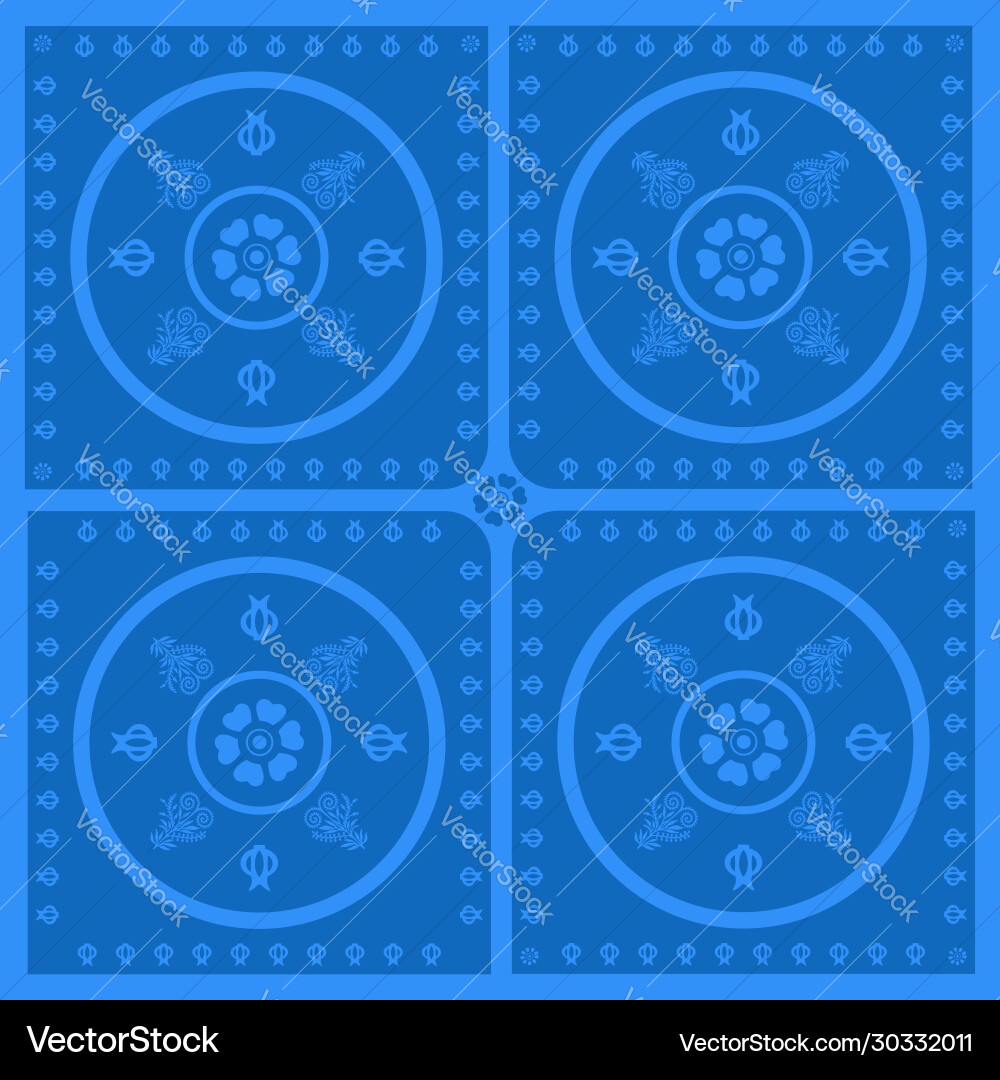 Lurji supra georgian traditional ornaments Vector Image