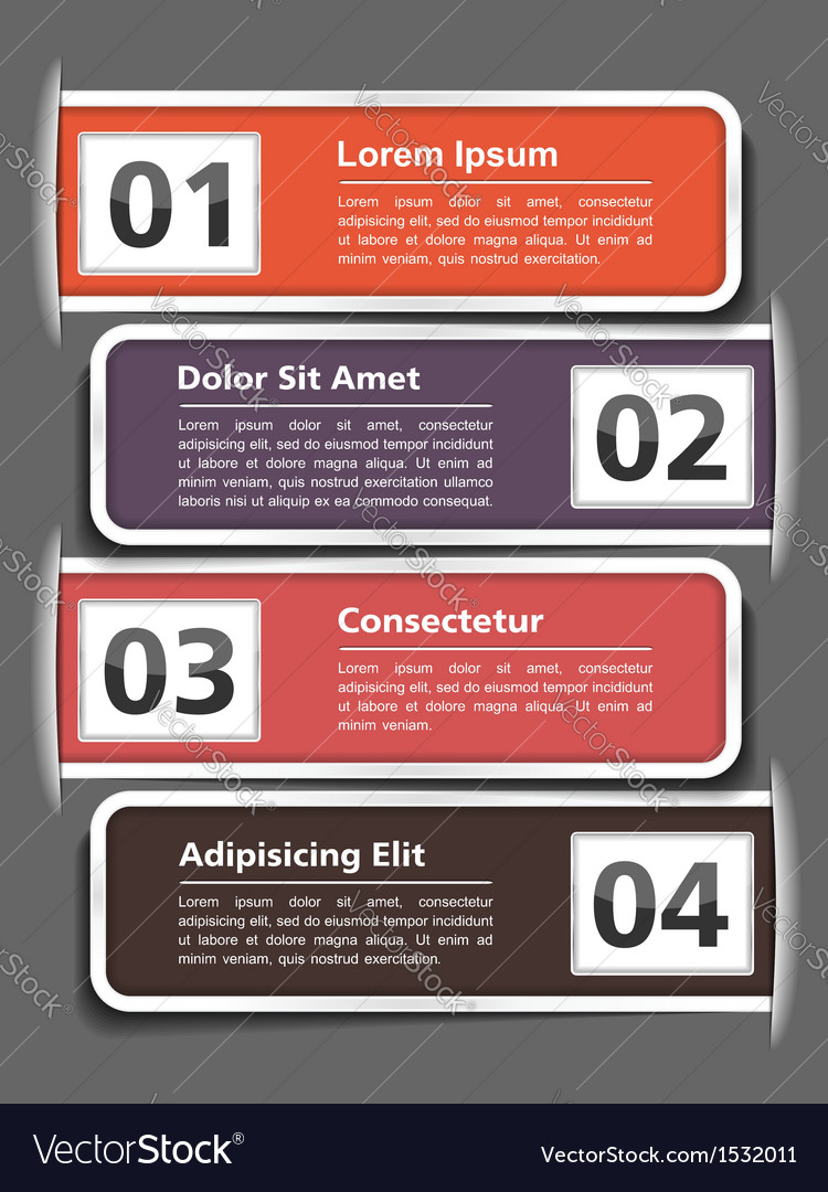 Modern design template Royalty Free Vector Image