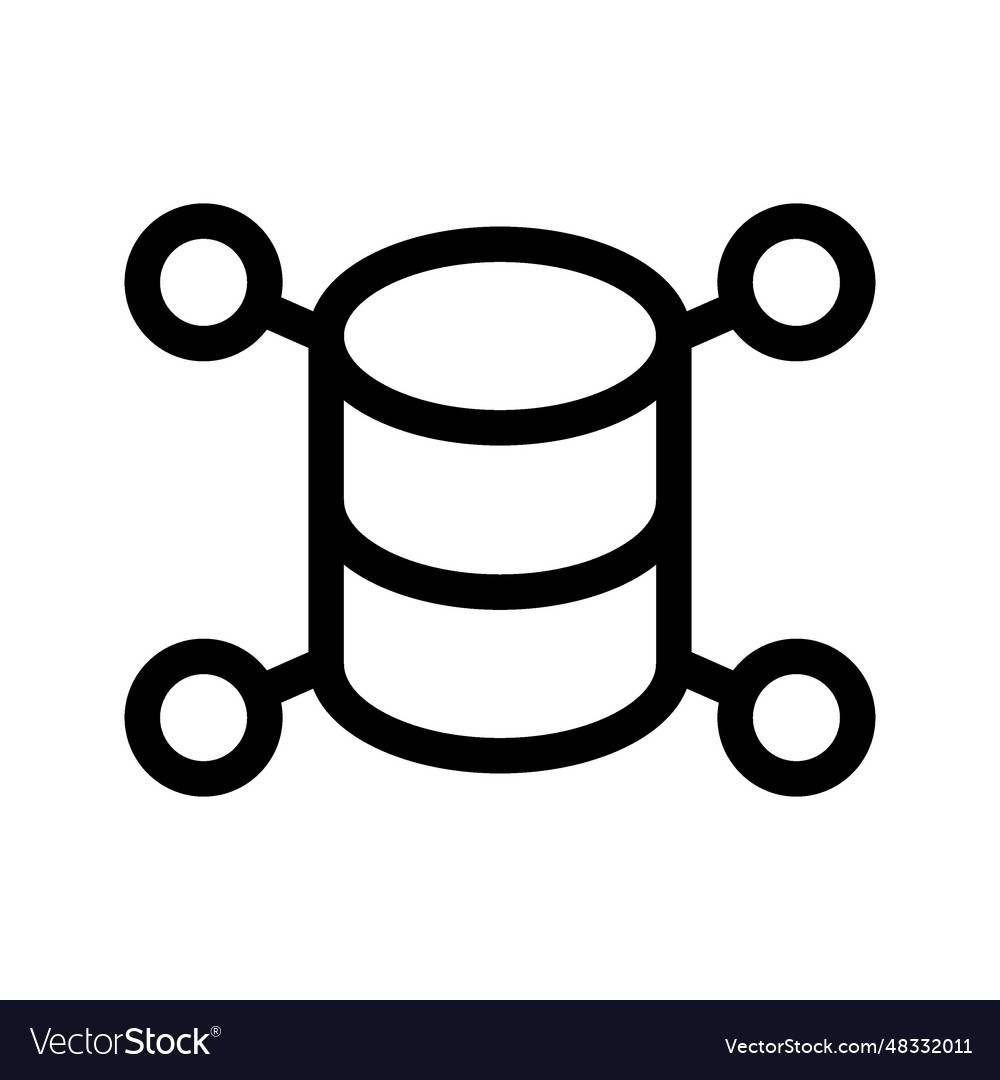 Network database icon Royalty Free Vector Image