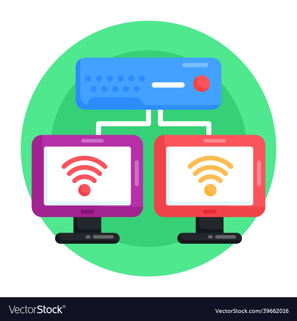 Datacenter network Royalty Free Vector Image - VectorStock