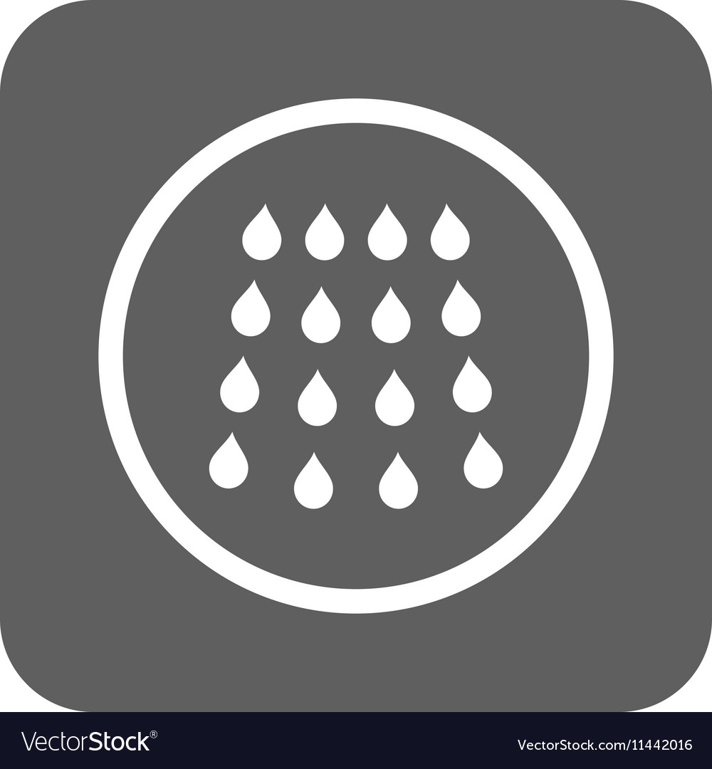Drops flat squared icon Royalty Free Vector Image