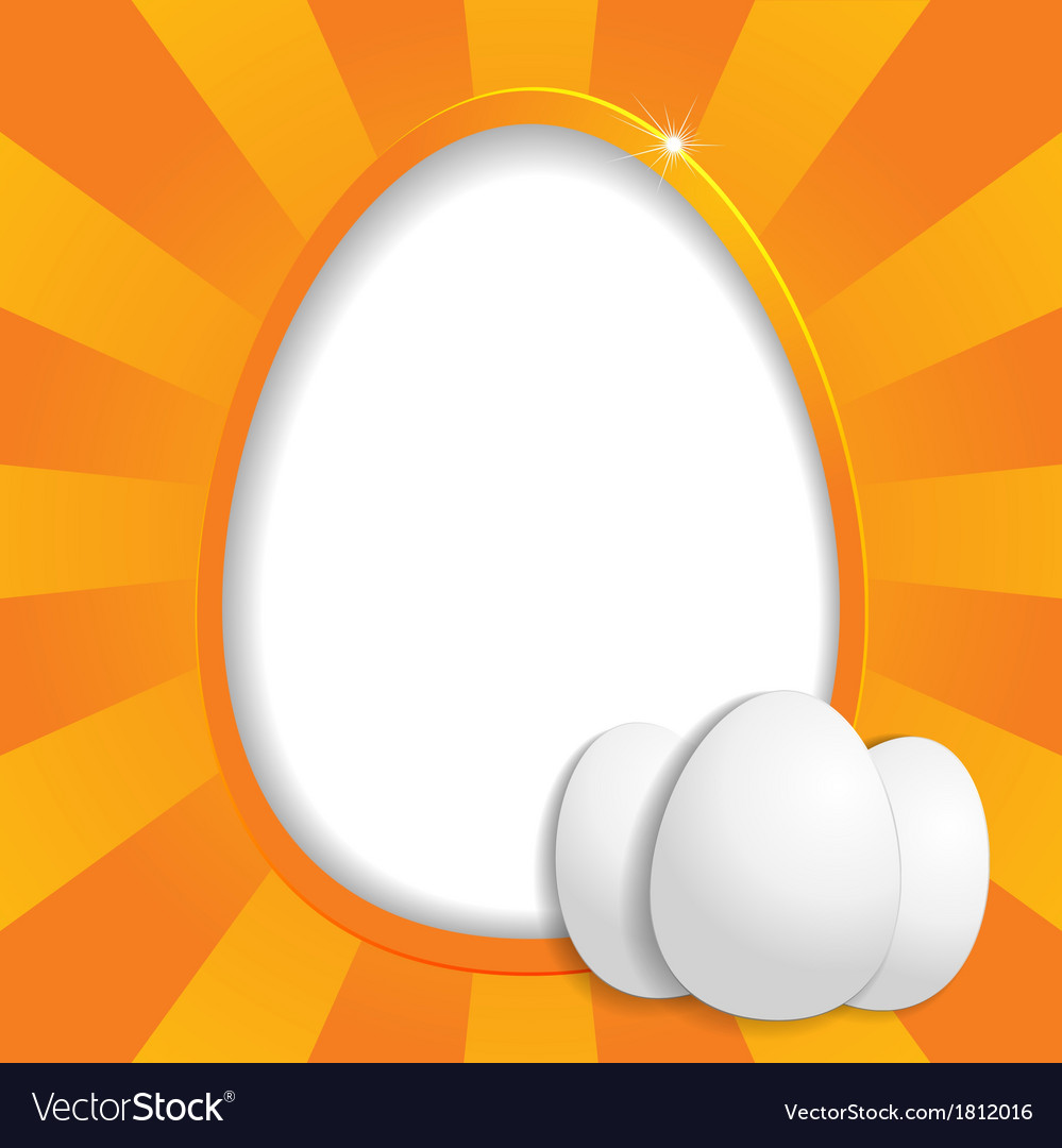 Egg background Royalty Free Vector Image - VectorStock