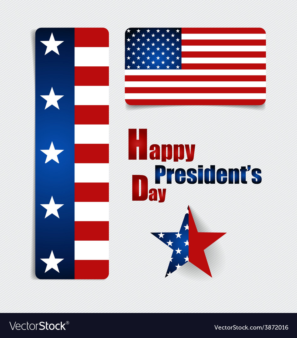 Happy presidents day presidents day banner design Vector Image
