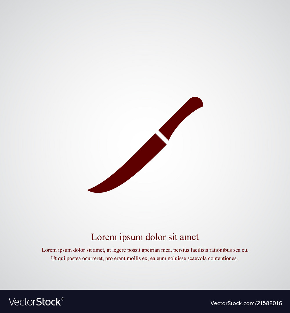 Knife icon simple Royalty Free Vector Image - VectorStock