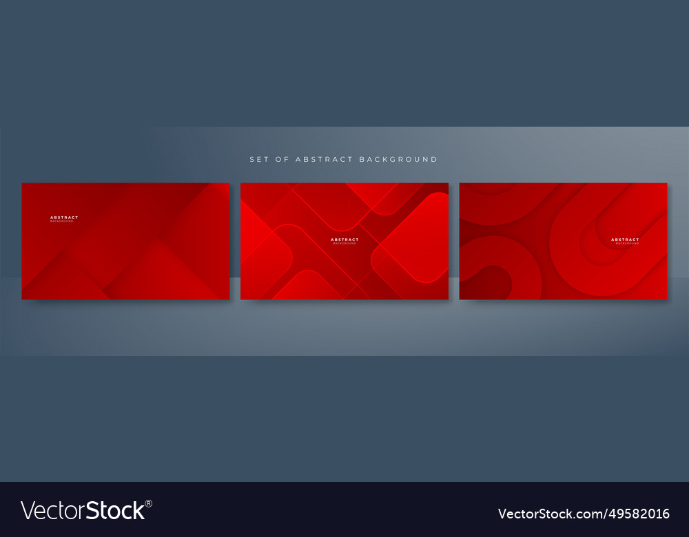 Red abstract background for presentation design Vector Image