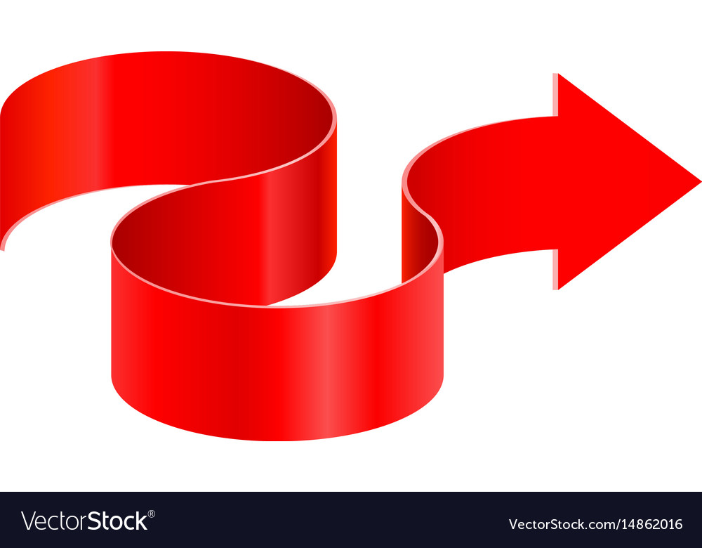 Red arrow Royalty Free Vector Image - VectorStock