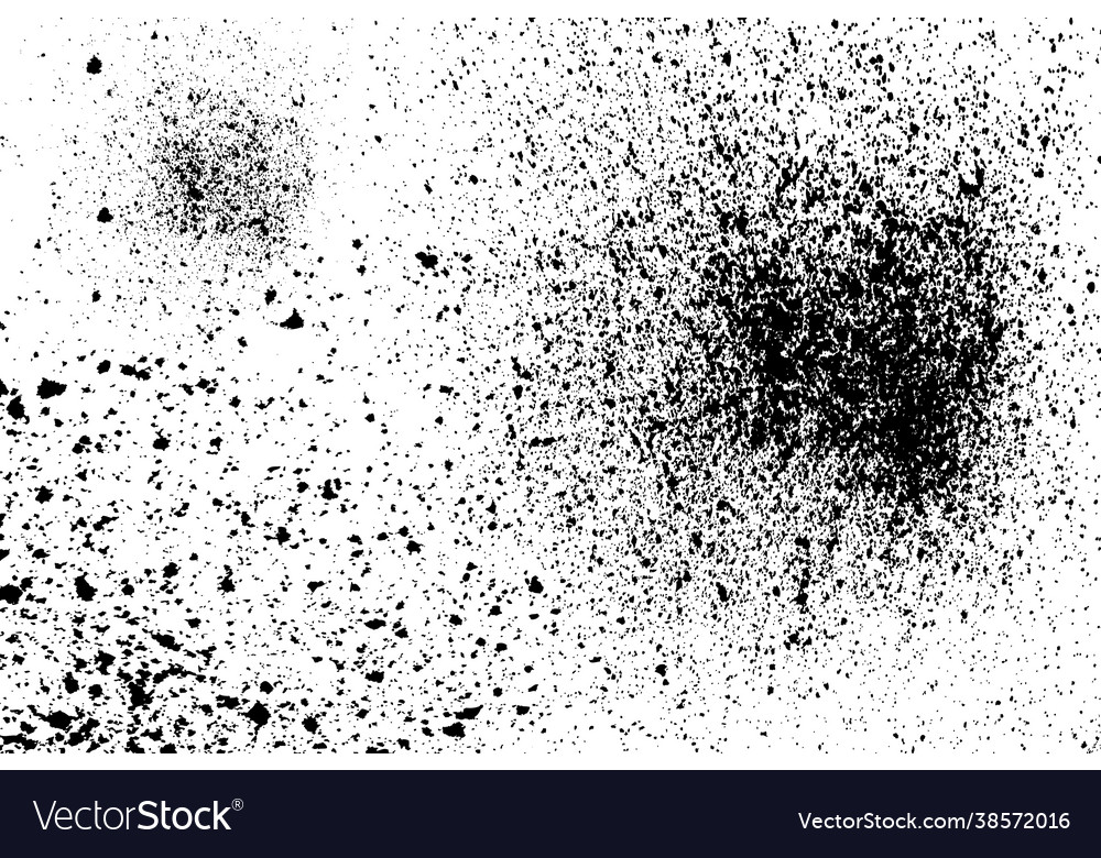 Round black splash splatter elements isolated Vector Image