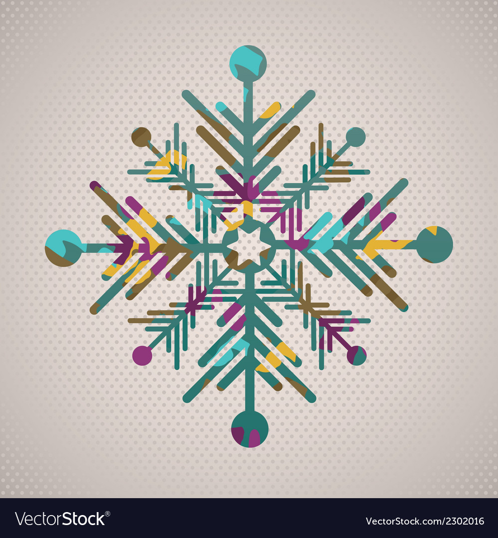 Snowflake winter Royalty Free Vector Image - VectorStock