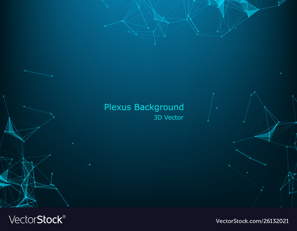 Abstract plexus background with connected lines Vector Image