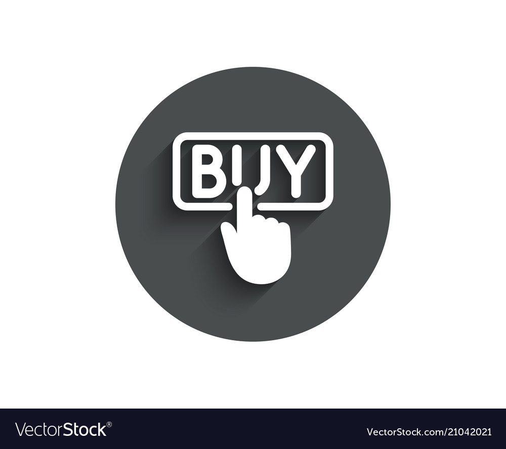 Click to buy simple icon online shopping sign Vector Image