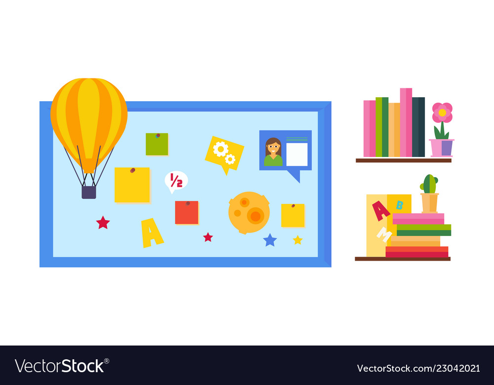 Elearning online education process Royalty Free Vector Image
