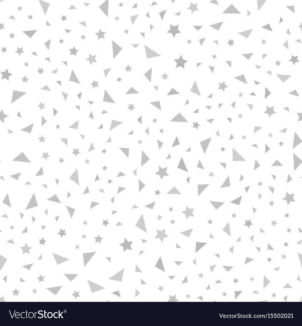 Gray star and triangle pattern seamless Royalty Free Vector