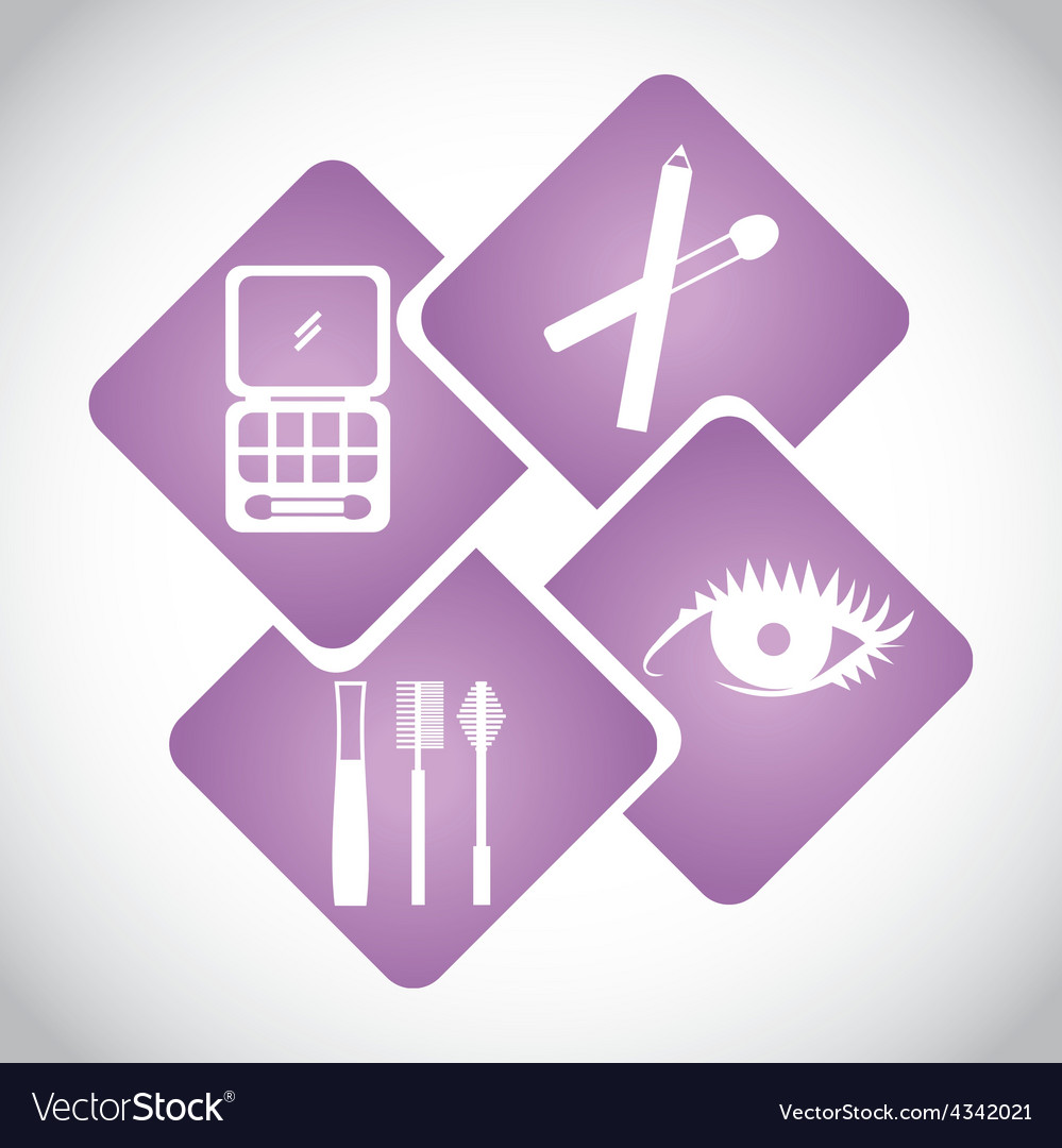 Make up infographics Royalty Free Vector Image
