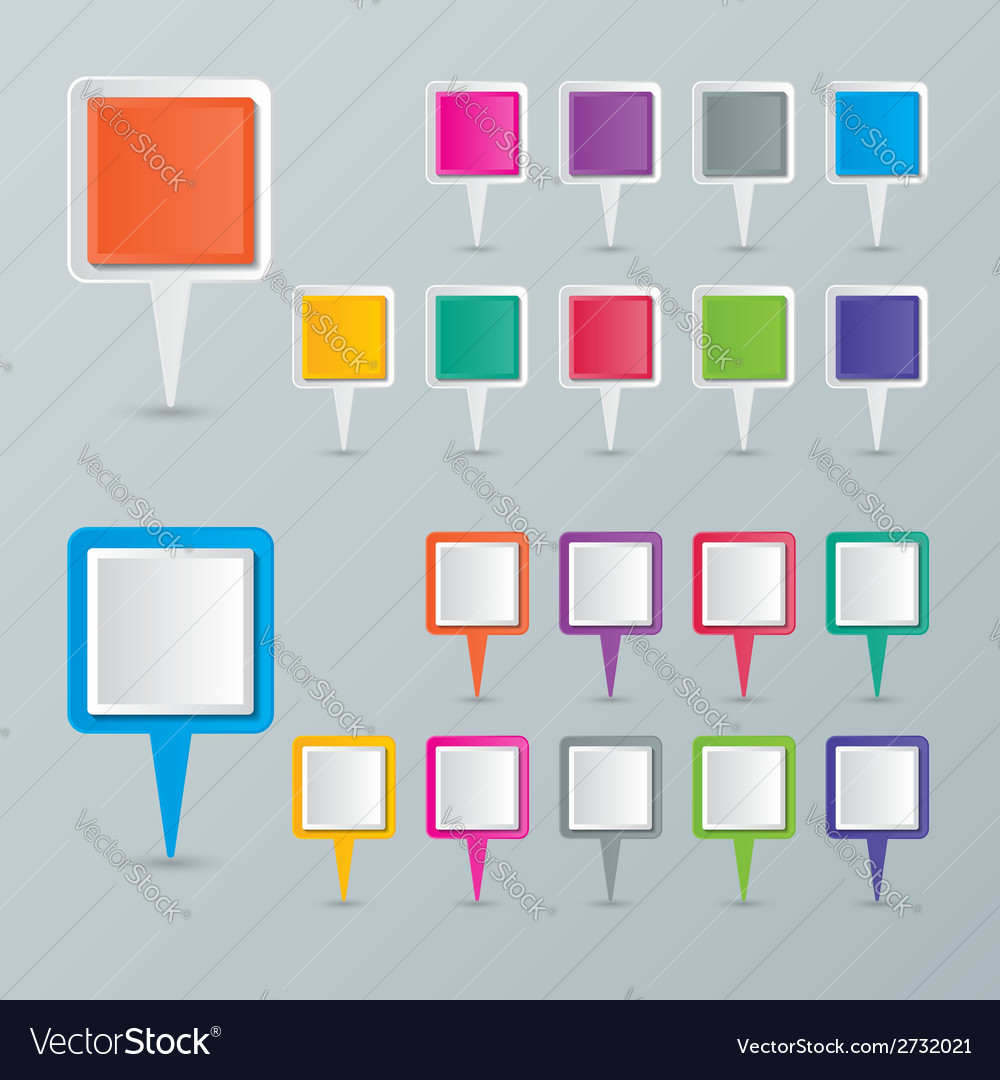 Map pointer Royalty Free Vector Image - VectorStock