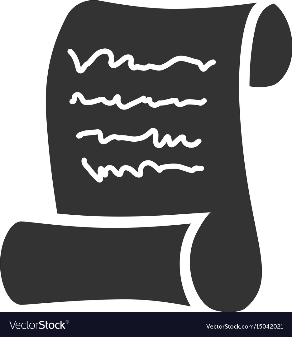 Script Roll Icon Royalty Free Vector Image VectorStock