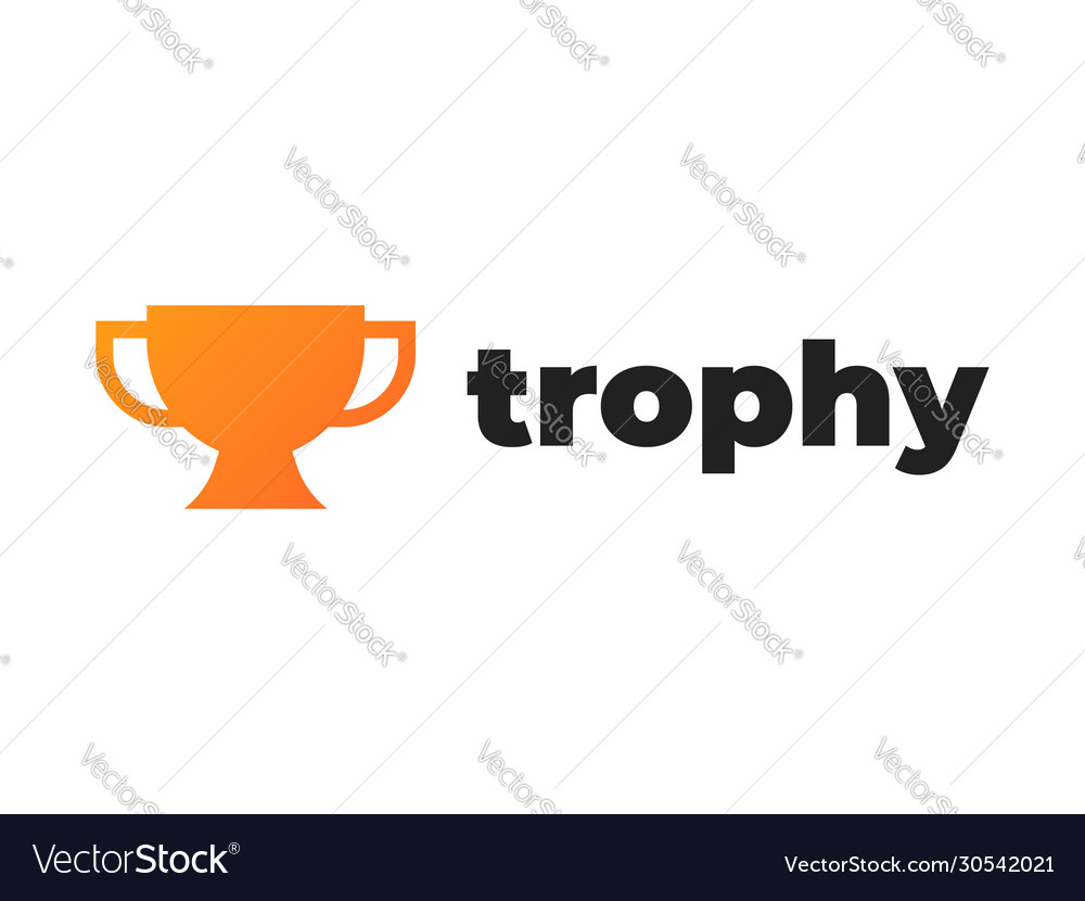 Trophy logo Royalty Free Vector Image - VectorStock