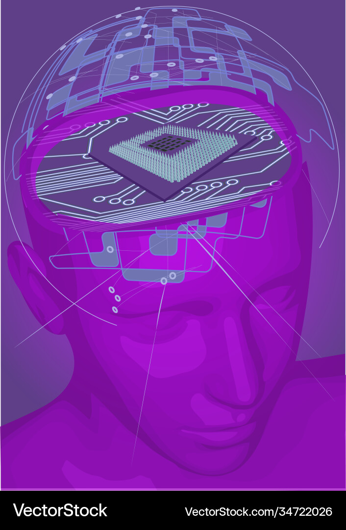 Artificial intelligence Royalty Free Vector Image