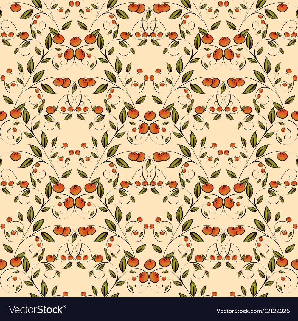 Berries abstract seamless pattern Royalty Free Vector Image