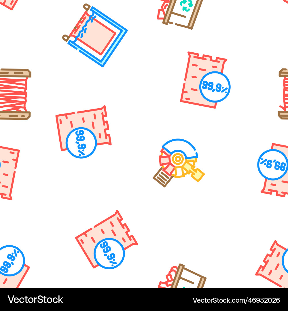 Copper production industry metal seamless Vector Image
