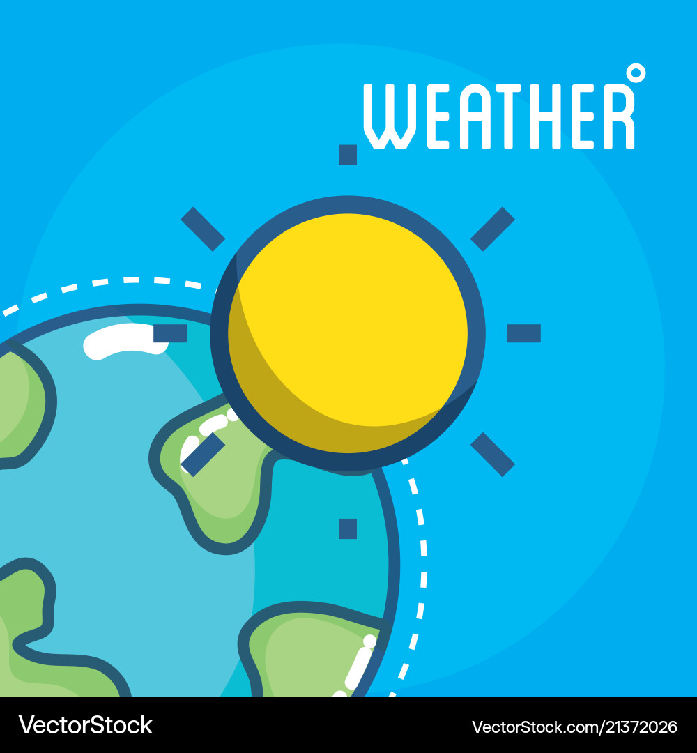 Weather season card Royalty Free Vector Image - VectorStock