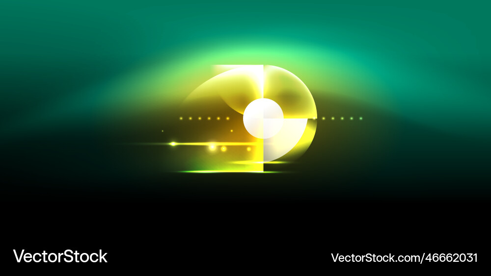 Abstract background shiny glowing neon color round