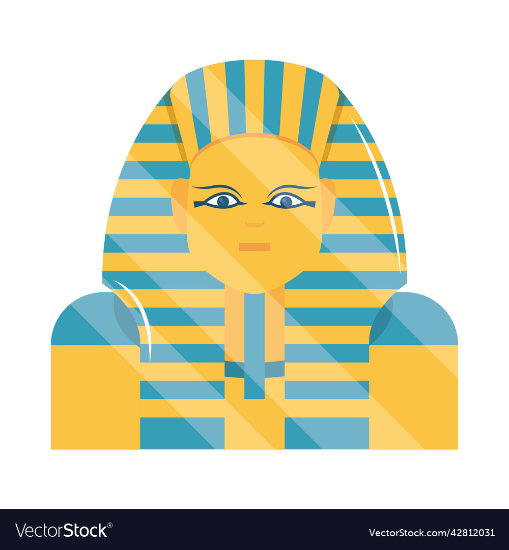 Egypt sphinx head Royalty Free Vector Image - VectorStock
