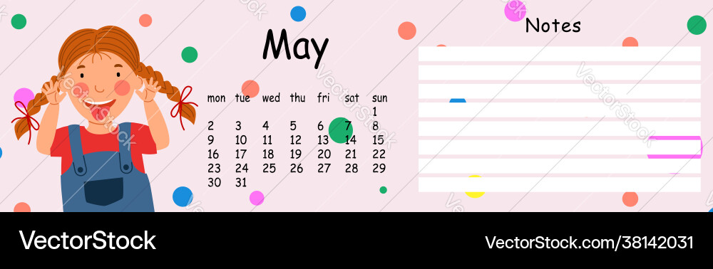 Glider wall calendar template for year 2022 Vector Image