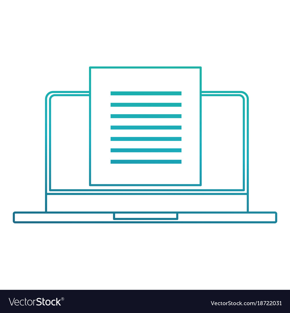 Isolated laptop design Royalty Free Vector Image