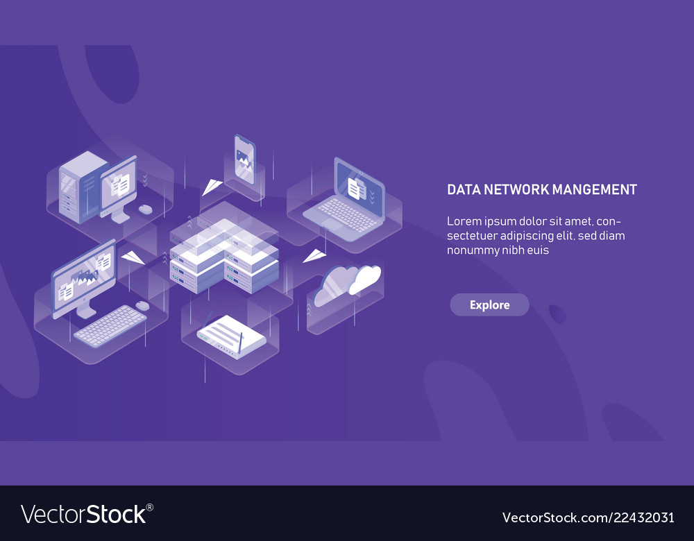 Modern horizontal web banner template Royalty Free Vector