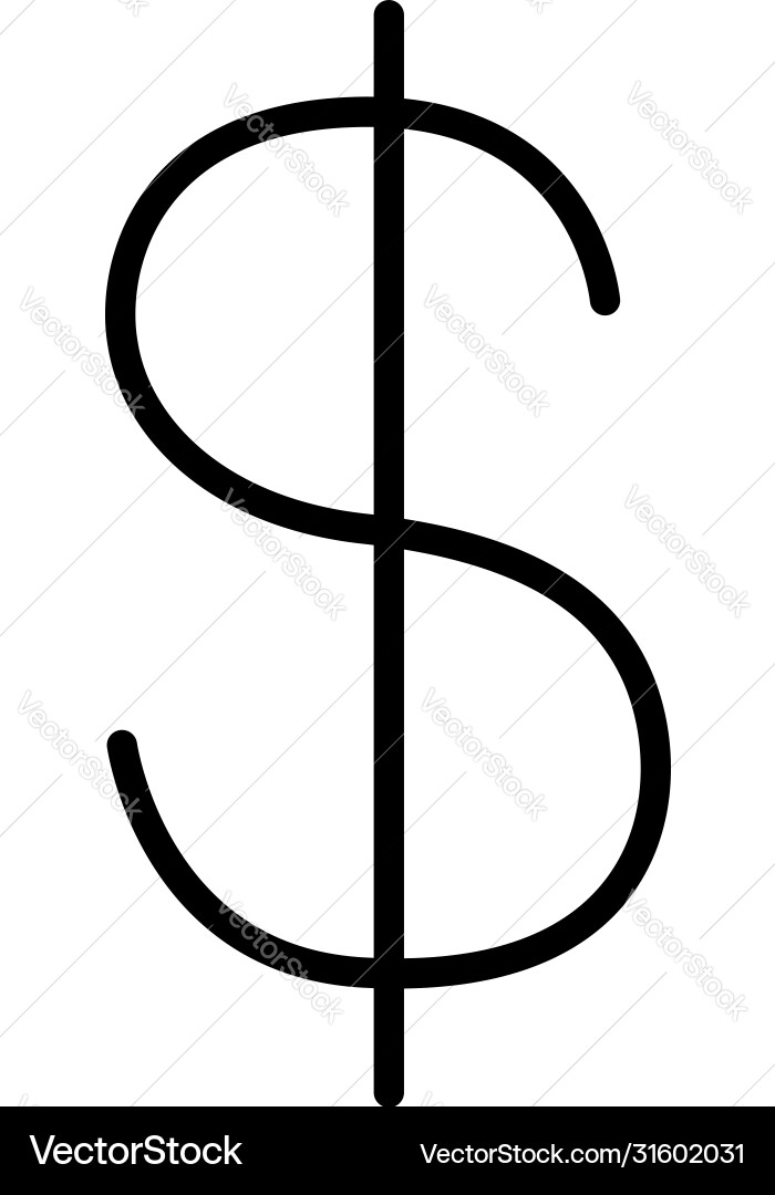 Money dollar icon flat isolated on white Vector Image